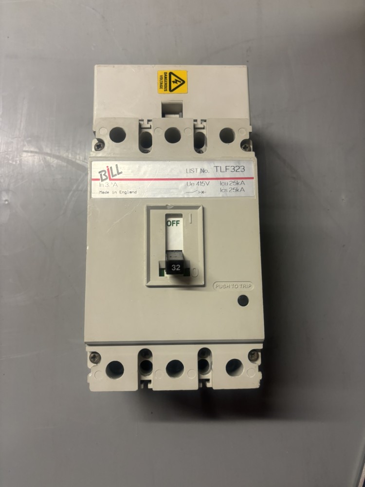 BILL / MEM 32 AMP TLF323/MLF323 TRIPLE POLE MCCB CIRCUIT BREAKER
