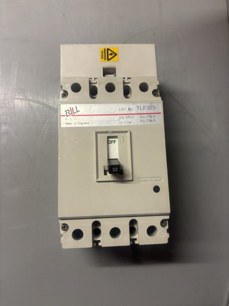 BILL / MEM 32 AMP TLF323/MLF323 TRIPLE POLE MCCB CIRCUIT BREAKER