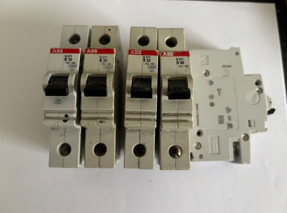 ABB S271 B RANGE B6 B10 B16 B20 B32 B40 10KA SINGLE POLE MCB CIRCUIT ...