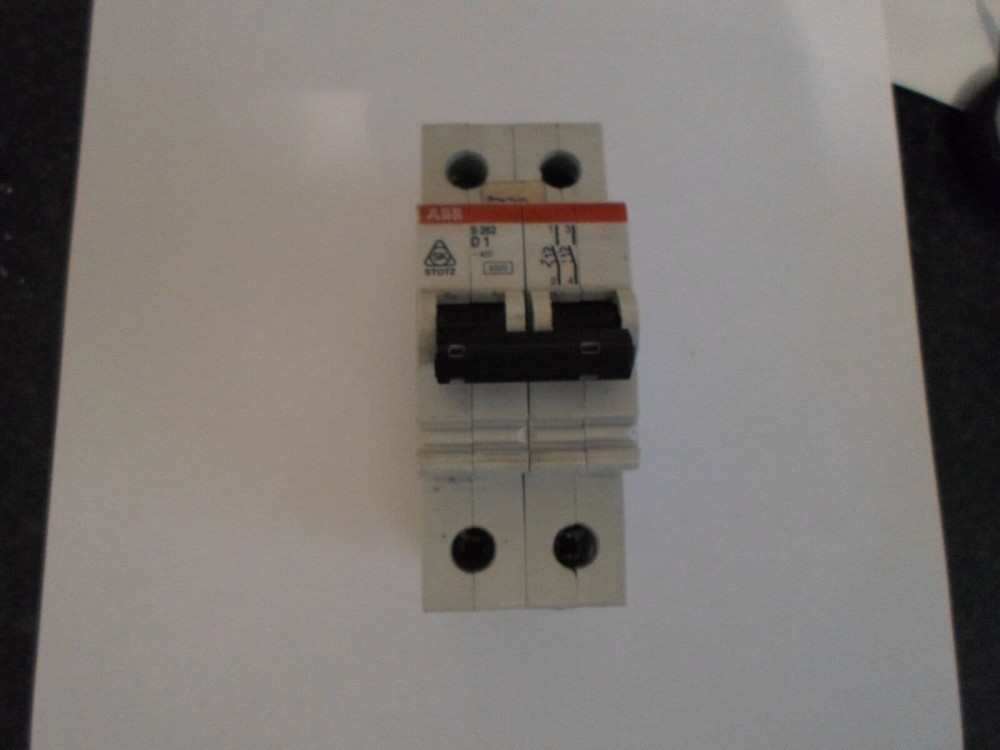 ABB STOTZ S262 D2 2 AMP 6KA DOUBLE POLE MCB CIRCUIT BREAKER