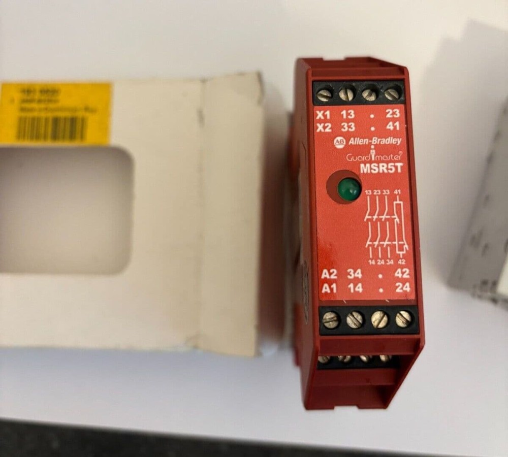 ALLEN BRADLEY GUARDMASTER MSR5T 24VAC/DC SERIES C EMERGENCY STOP SAFETY ...
