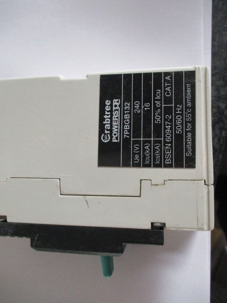 CRABTREE POWERSTAR 20 25 32 63 100 AMP SINGLE POLE MCCB CIRCUIT BREAKERS