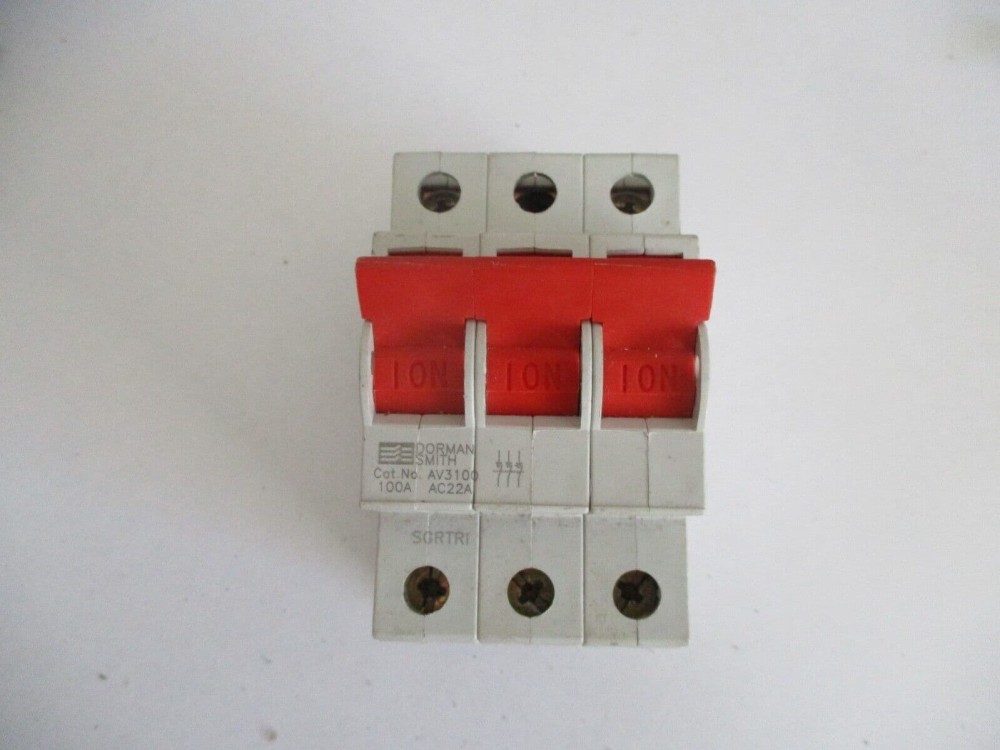 DORMAN SMITH 100 AMP AV3100 BS5419 TRIPLE POLE MAIN SWITCH ...