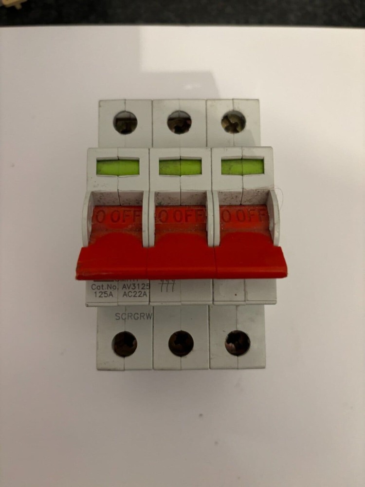 DORMAN SMITH 100 AMP AV3100 BS5419 TRIPLE POLE MAIN SWITCH ...