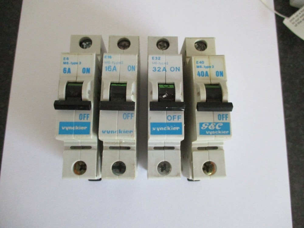 HAGER BS3871 6A 10A 16A 20A 32A 40A TYPE 2 M6 SINGLE POLE MCBS