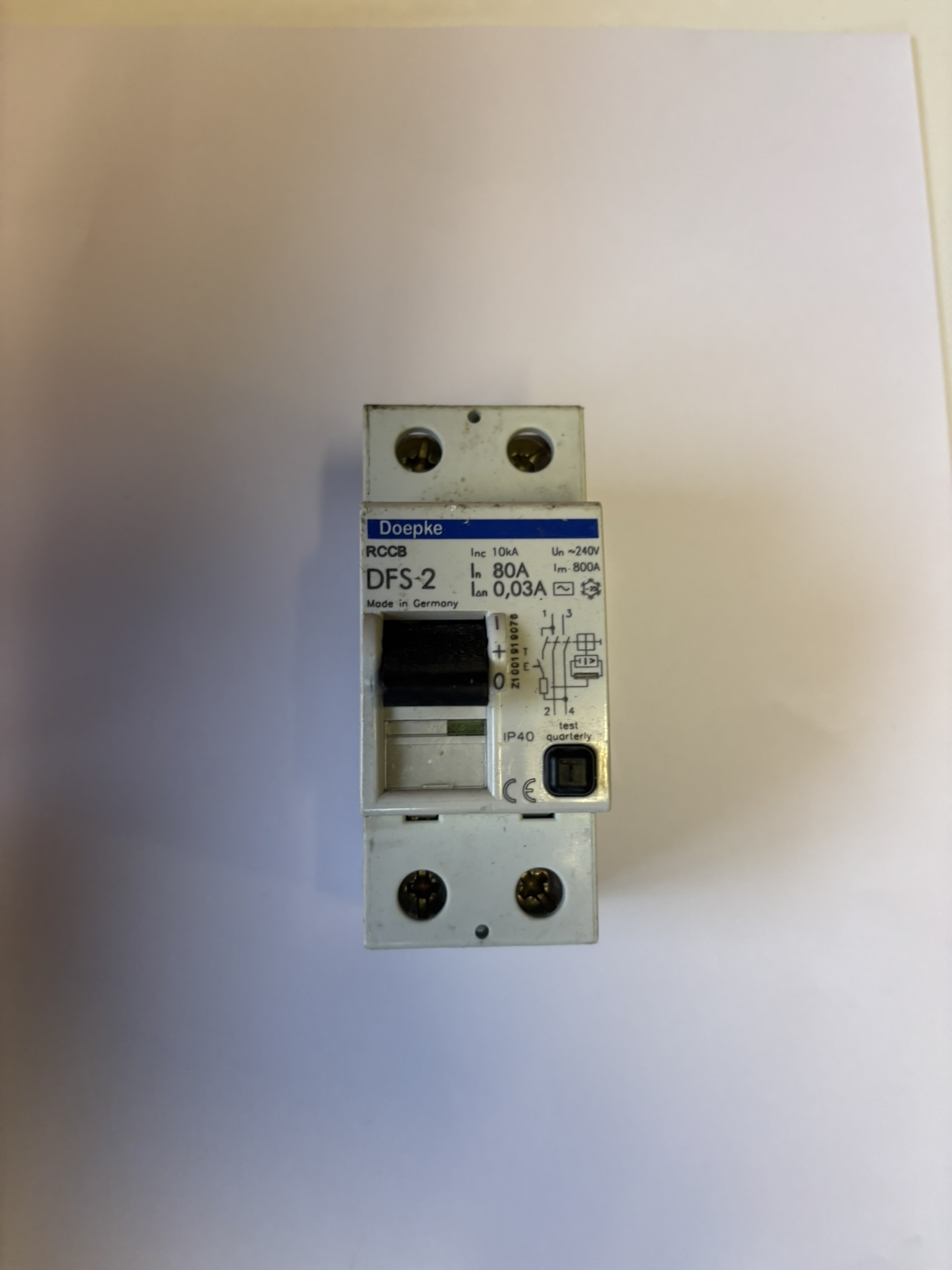 DOEPKE NORDEN 63 AMP 30mA 468 632/003 RCCB CIRCUIT BREAKER