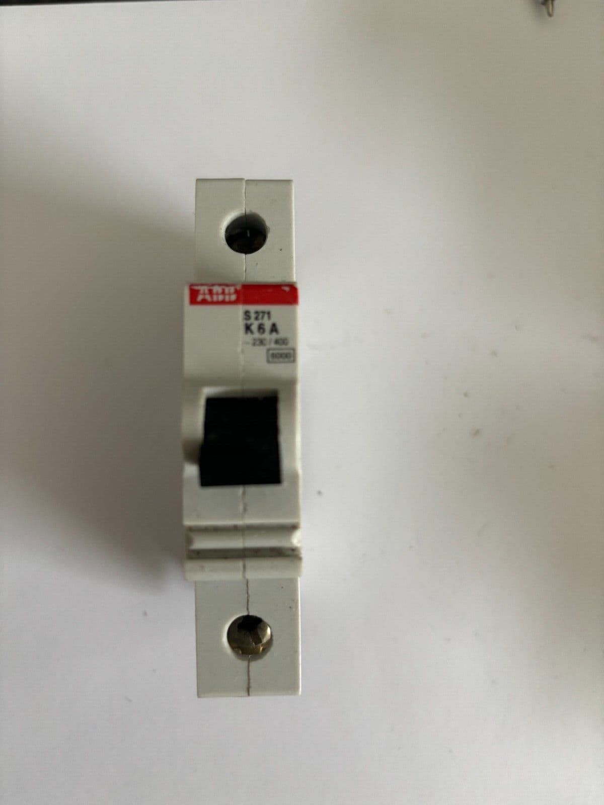 ABB S271 K 6A 6 AMP 6KA SINGLE POLE MCB CIRCUIT BREAKER