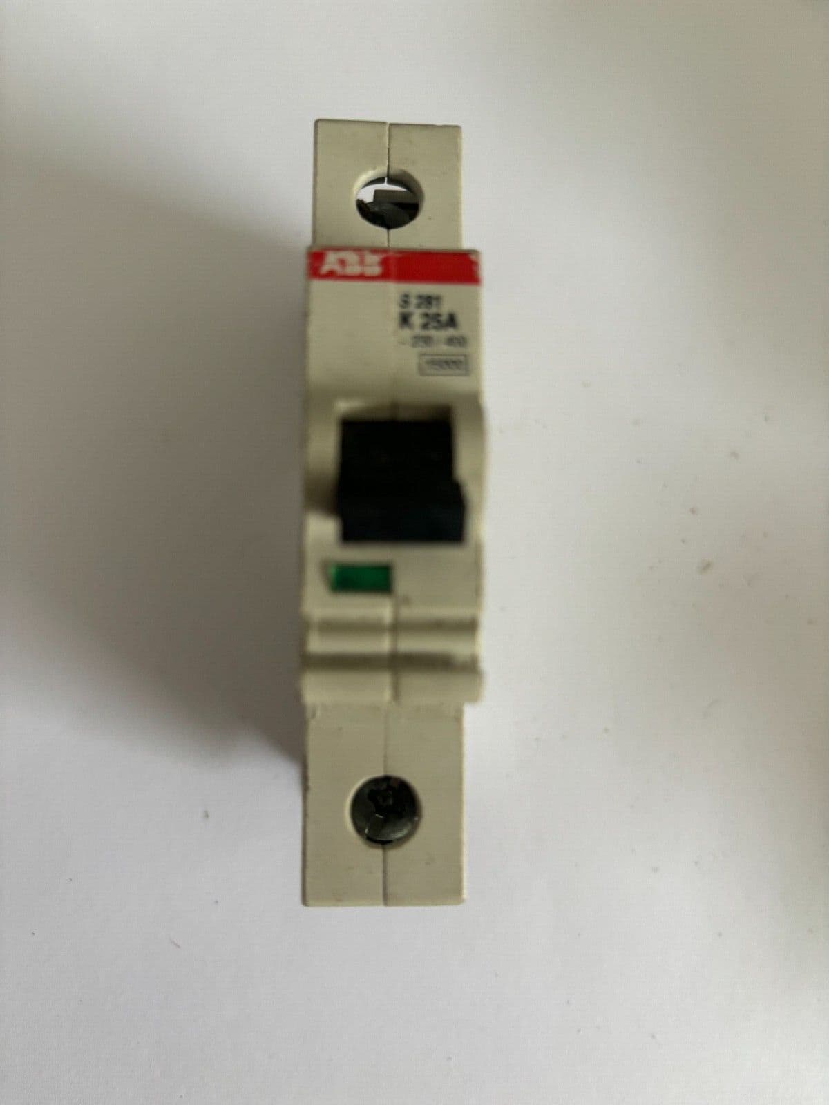 ABB S281 K 25A 25 AMP 15KA SINGLE POLE MCB CIRCUIT BREAKER