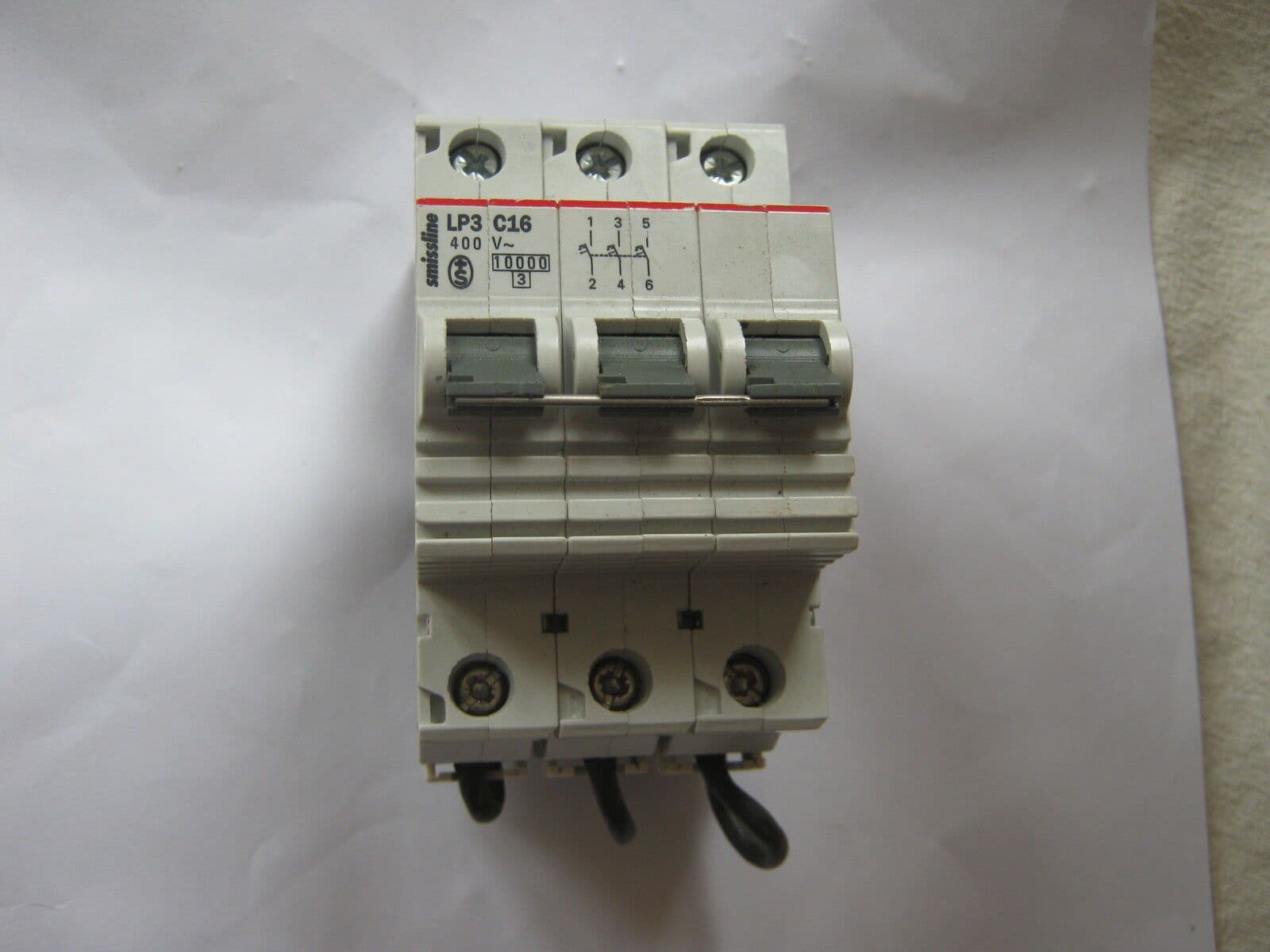 ABB SMISSLINE LP3 C16 16 AMP 10KA TRIPLE POLE MCB CIRCUIT BREAKER