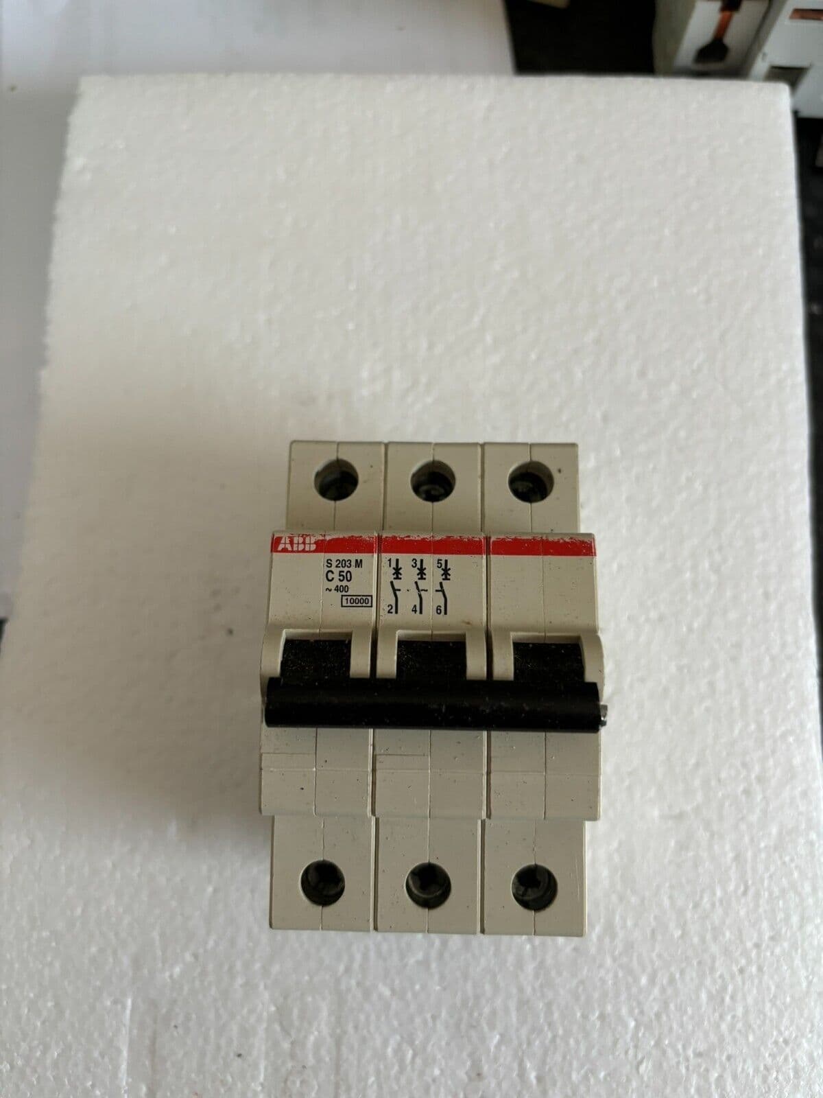 ABB STOTZ S203 M C50 50 AMP 10KA TRIPLE POLE MCB CIRCUIT BREAKER NOTES