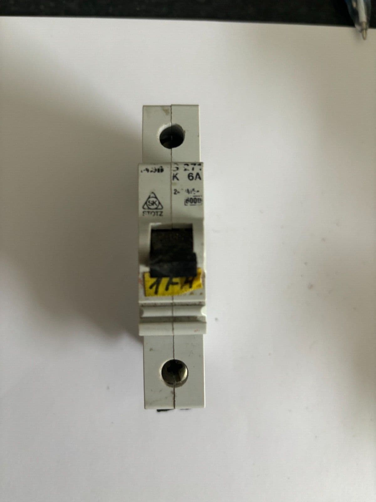ABB STOTZ S271 K 6A 6 AMP 6KA SINGLE POLE MCB CIRCUIT BREAKER