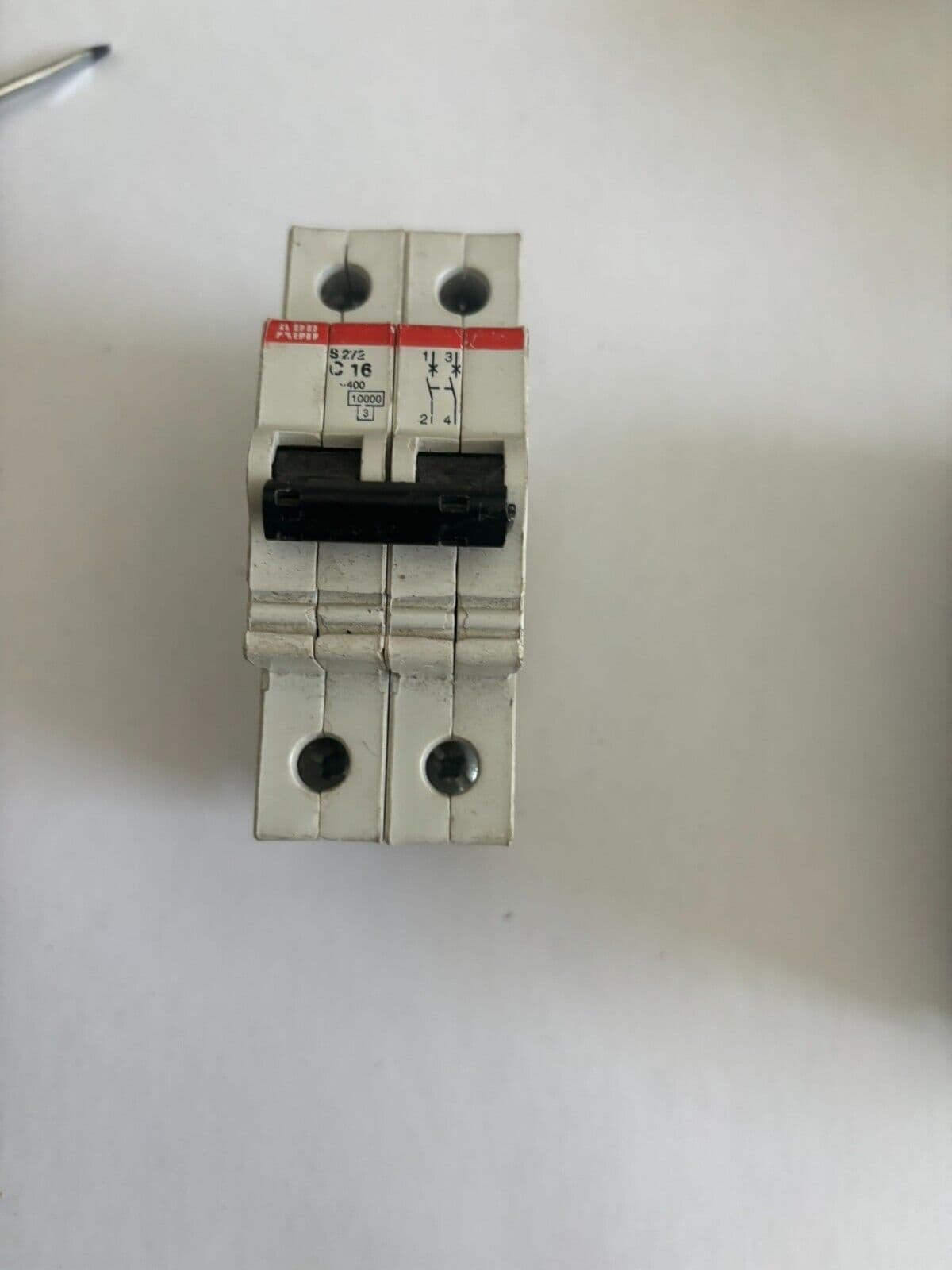 ABB STOTZ S272 C16 16 AMP 10KA DOUBLE POLE MCB CIRCUIT BREAKER