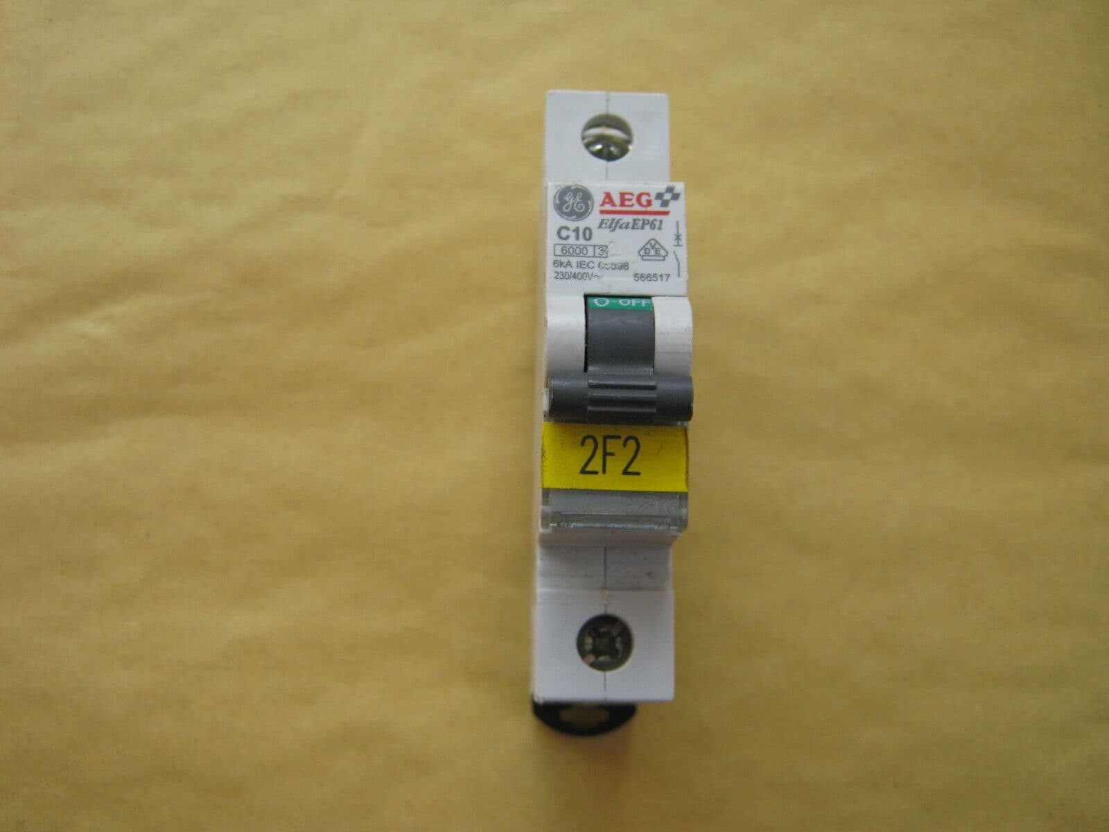 AEG GE ELFAEP61 C10 10 AMP 6KA SINGLE POLE MCB CIRCUIT BREAKER
