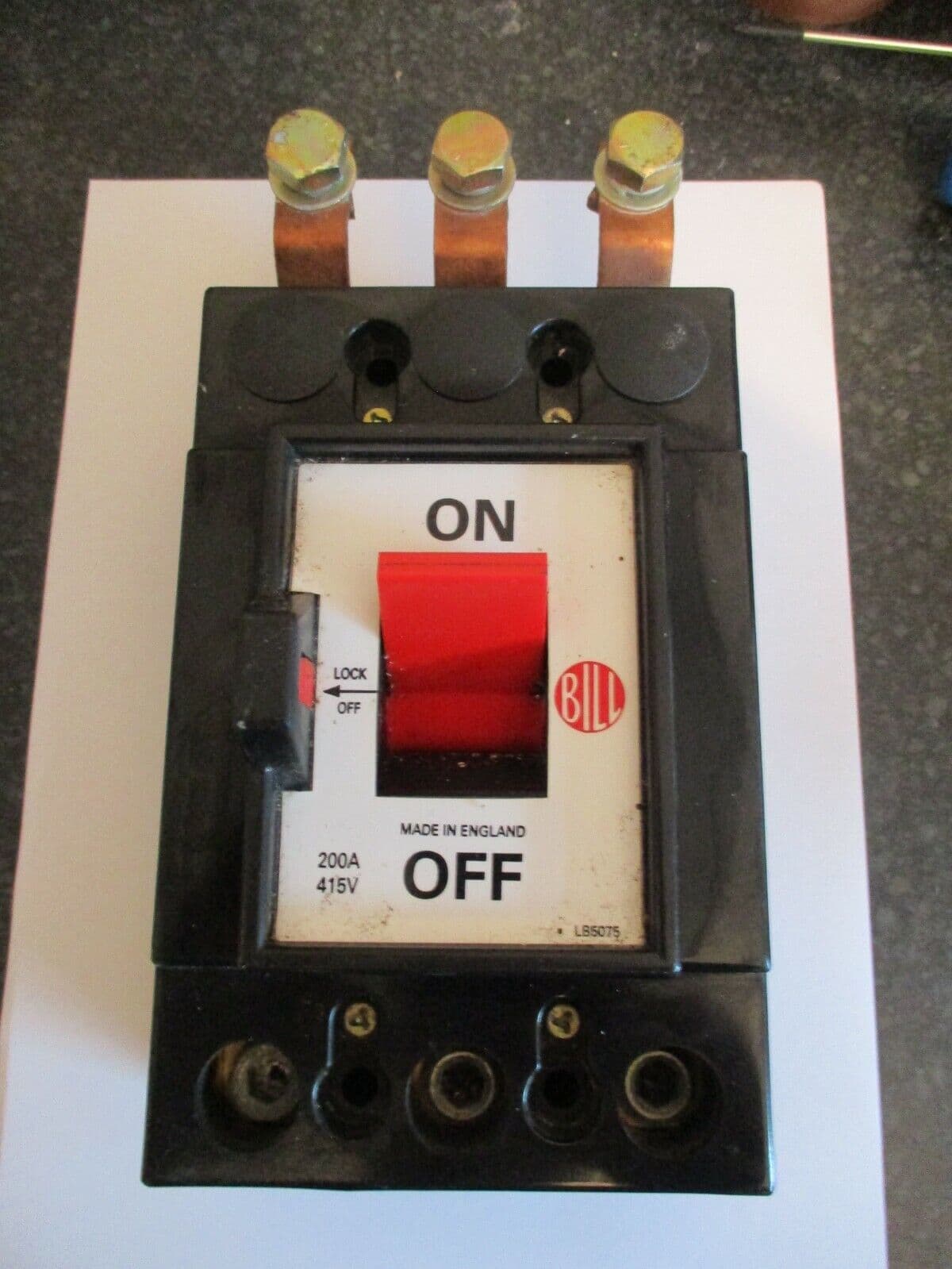 BILL TALISMAN 200A 200 AMP LB5075 TRIPLE POLE MAIN SWITCH BS5419