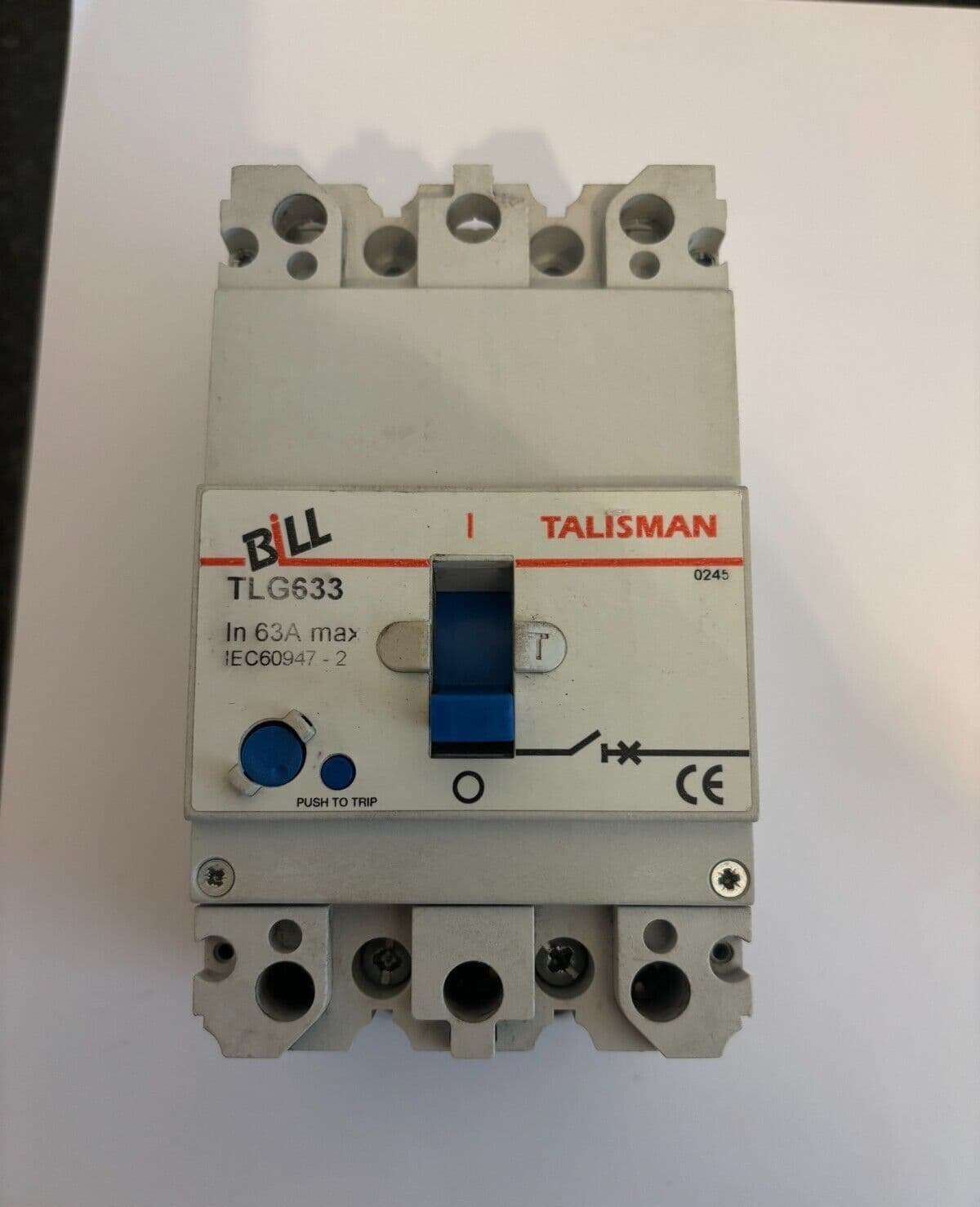 BILL TALISMAN /MEM 63 AMP TLG633/ MGL633 MEMSHIELD 2 TRIPLE POLE MCCB