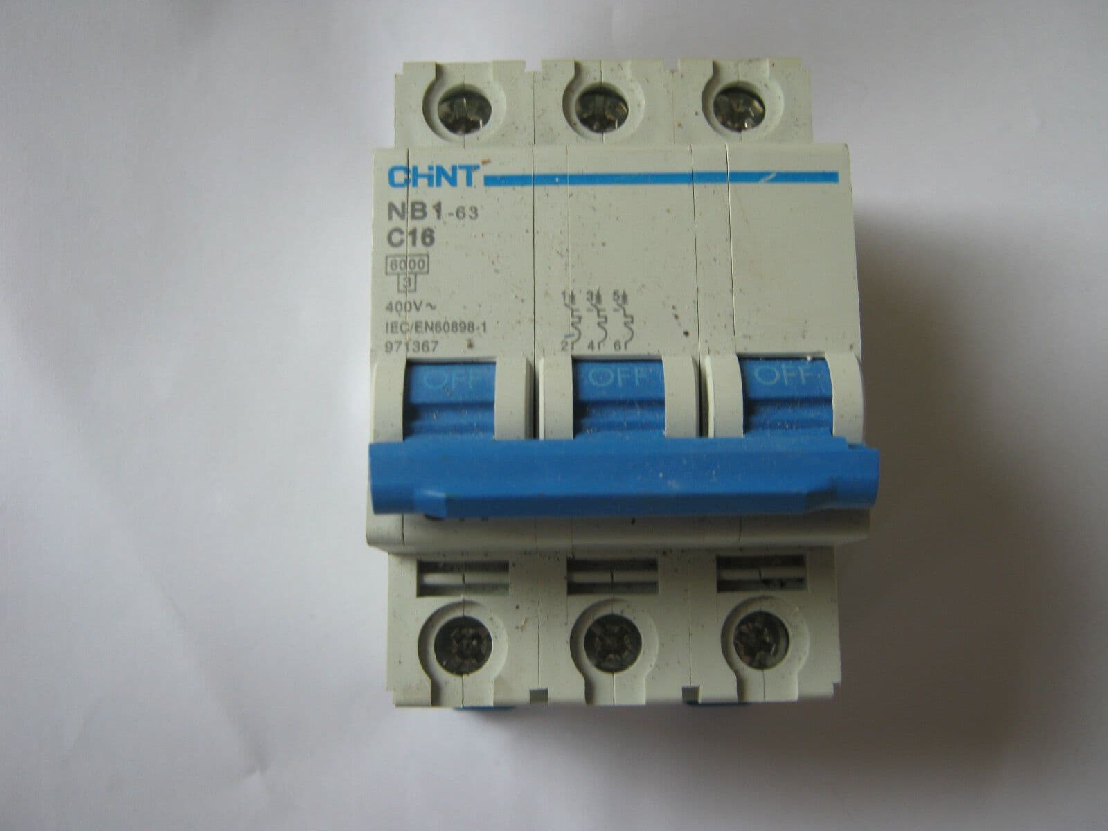 CHINT NB1-63 C16 16 AMP TRIPLE POLE MCB CIRCUIT BREAKER