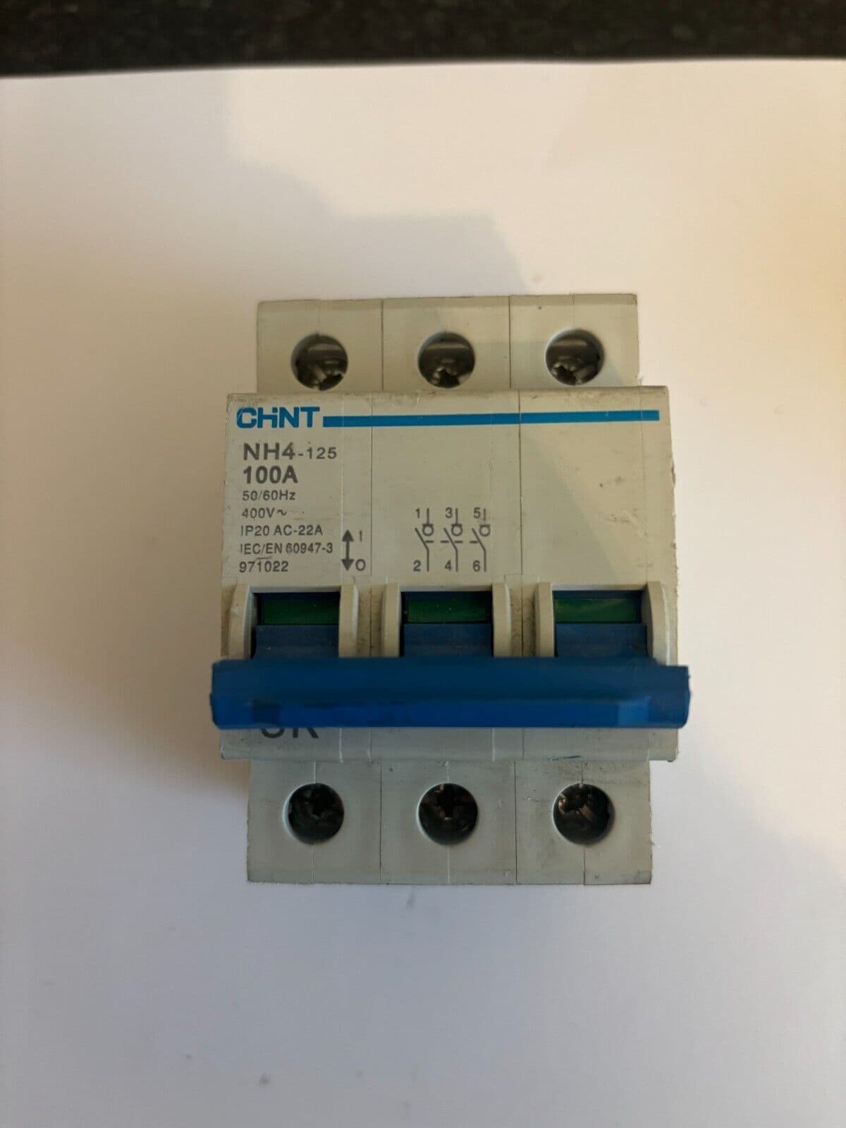 CHINT NH4-125 100 AMP TRIPLE POLE MAIN SWITCH DISCONNECTOR
