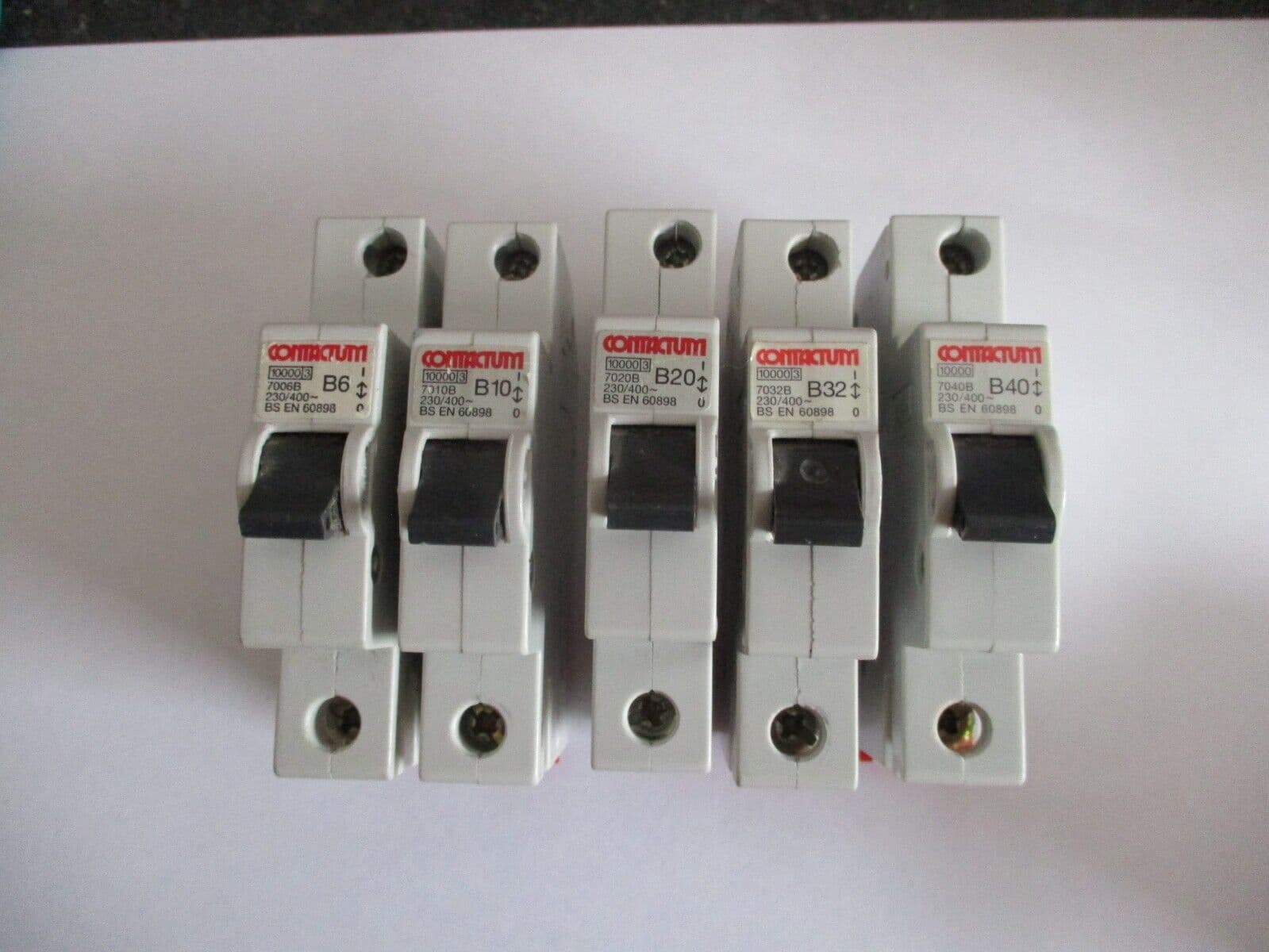 CONTACTUM SERIES 70 B6 B10 B16 B20 B32 B40 B50 10KA SINGLE POLE MCBS