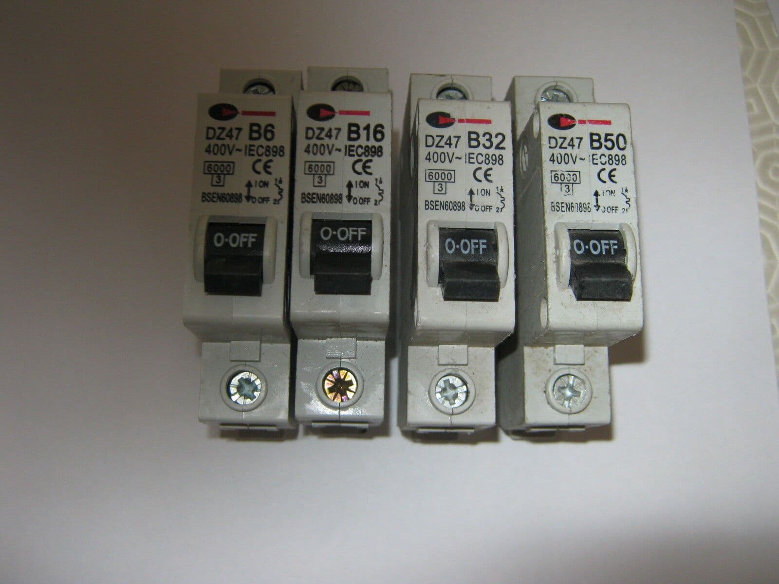 CONTROL GEAR DIRECT CGD DZ47 B6 B16 B32 B40 B63 6KA SINGLE POLE MCBs