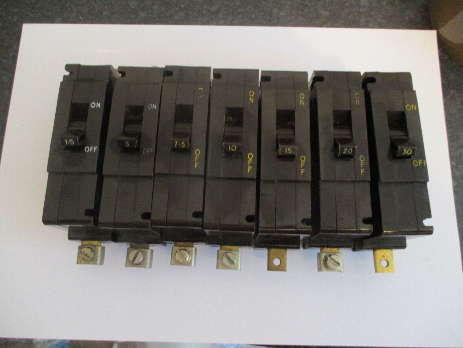 CRABTREE C50 15 5 75 10 15 20 30 40 50 60 AMP SINGLE POLE MCB CIRCUIT ...