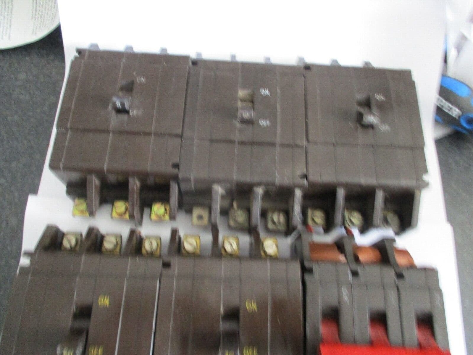 CRABTREE C50 5 10 15 20 30 40 50 60 AMP TRIPLE POLE MCBS & MAIN SWITCHES