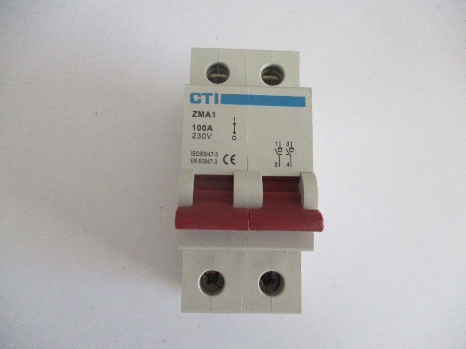 CTI 100 AMP ZMA1 DOUBLE POLE MAIN SWITCH DISCONNECTOR