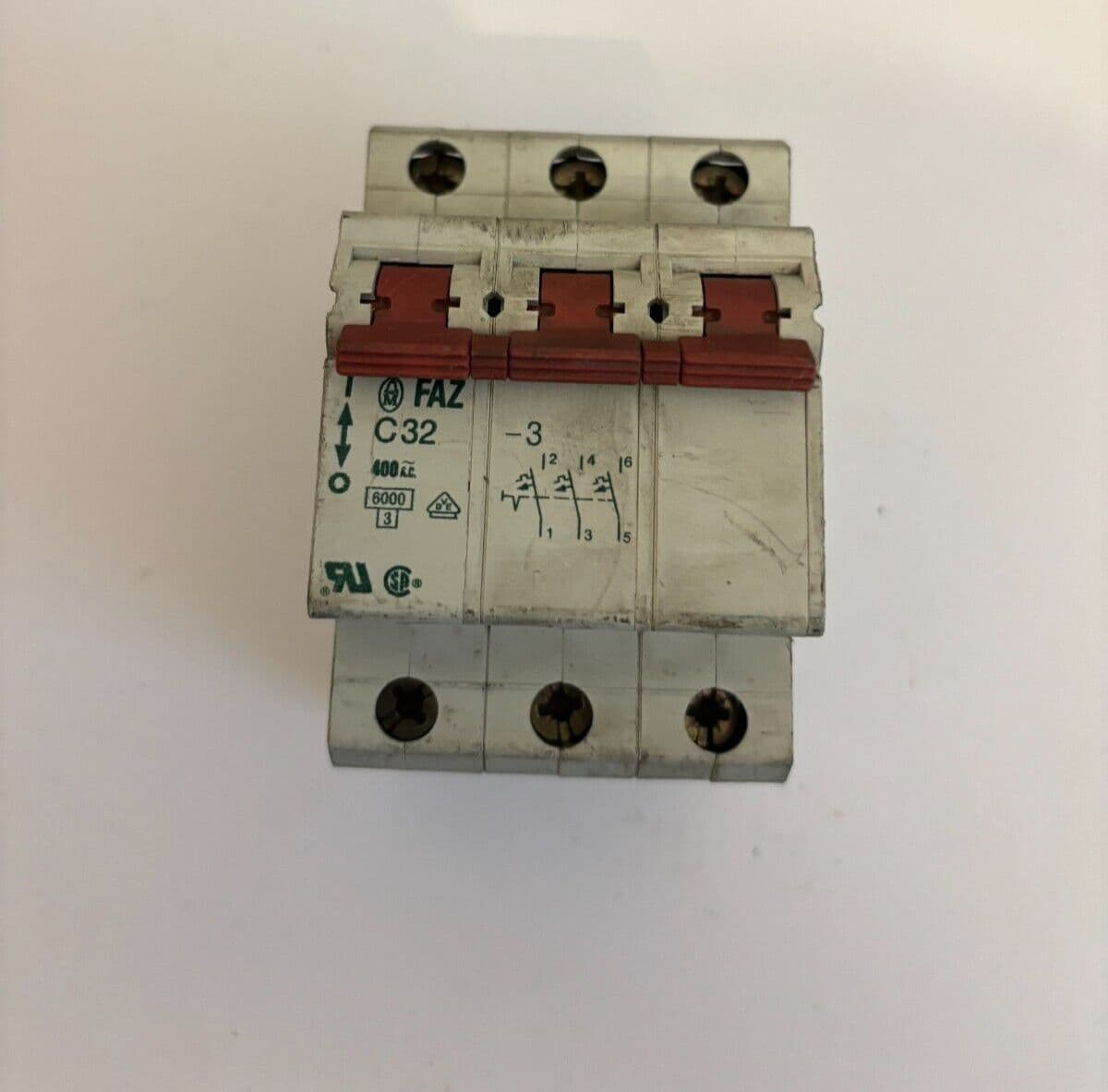 FAZ C32 32 AMP 6KA TRIPLE POLE MCB CIRCUIT BREAKER