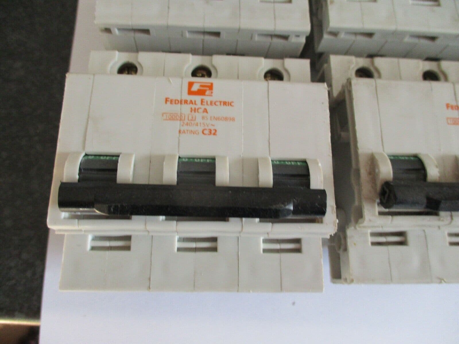 FEDERAL ELECTRIC HCA C6 C10 C16 C20 C32 C40 C50 C63 10KA TRIPLE POLE MCBS