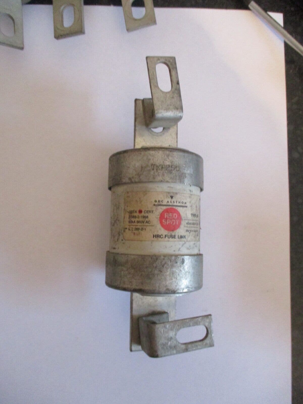 GE ALSTHOM RED SPOT 250 AMP TKF250 HRC FUSE LINK