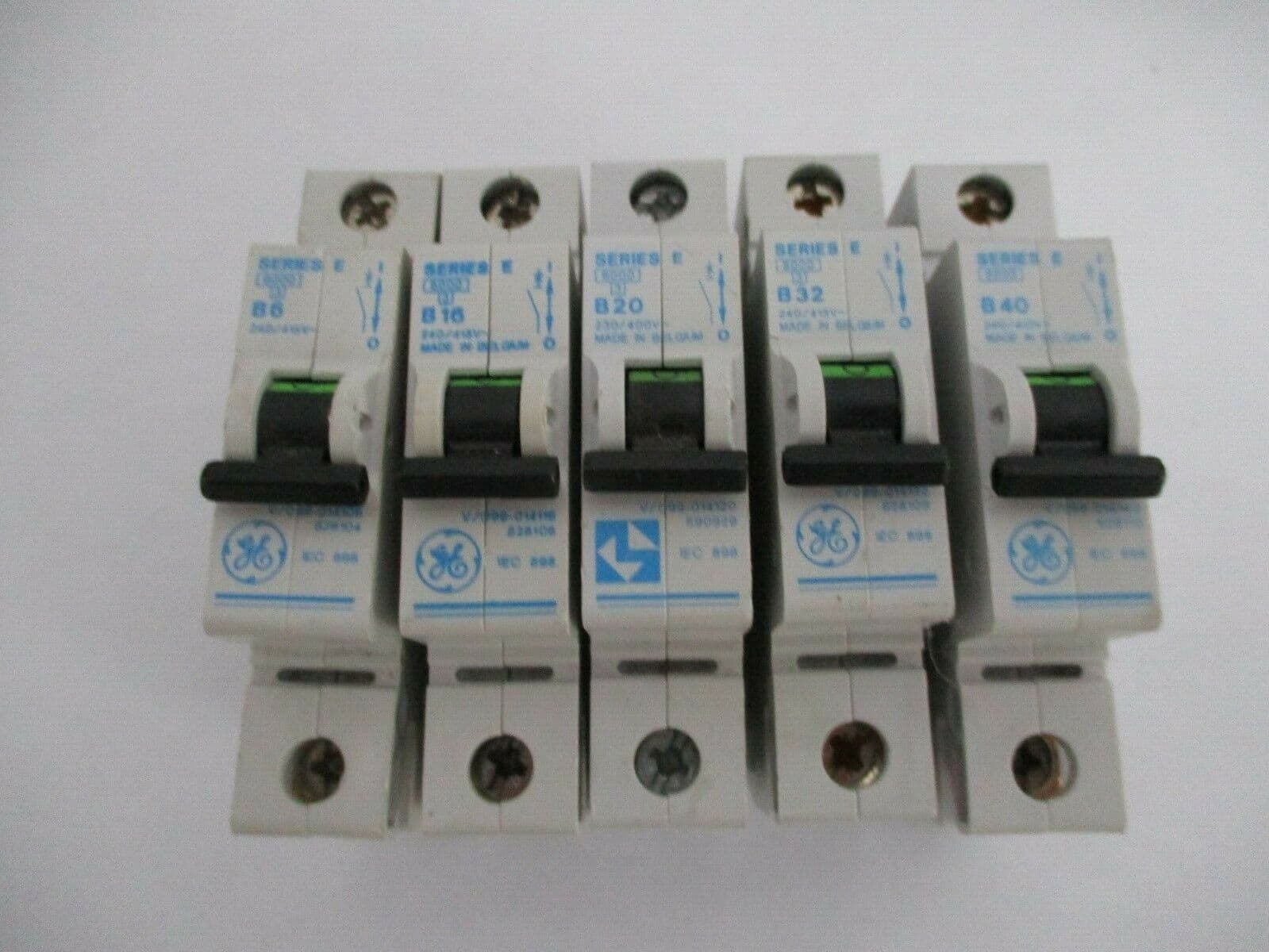 GE SERIES E B6 B10 B16 B20 B32 B40 AMP 6KA SINGLE POLE MCB CIRCUIT BREAKERS