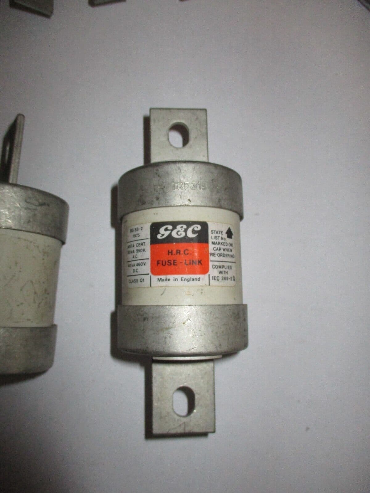 GEC 315 AMP TKF315 HRC FUSE LINK ORANGE