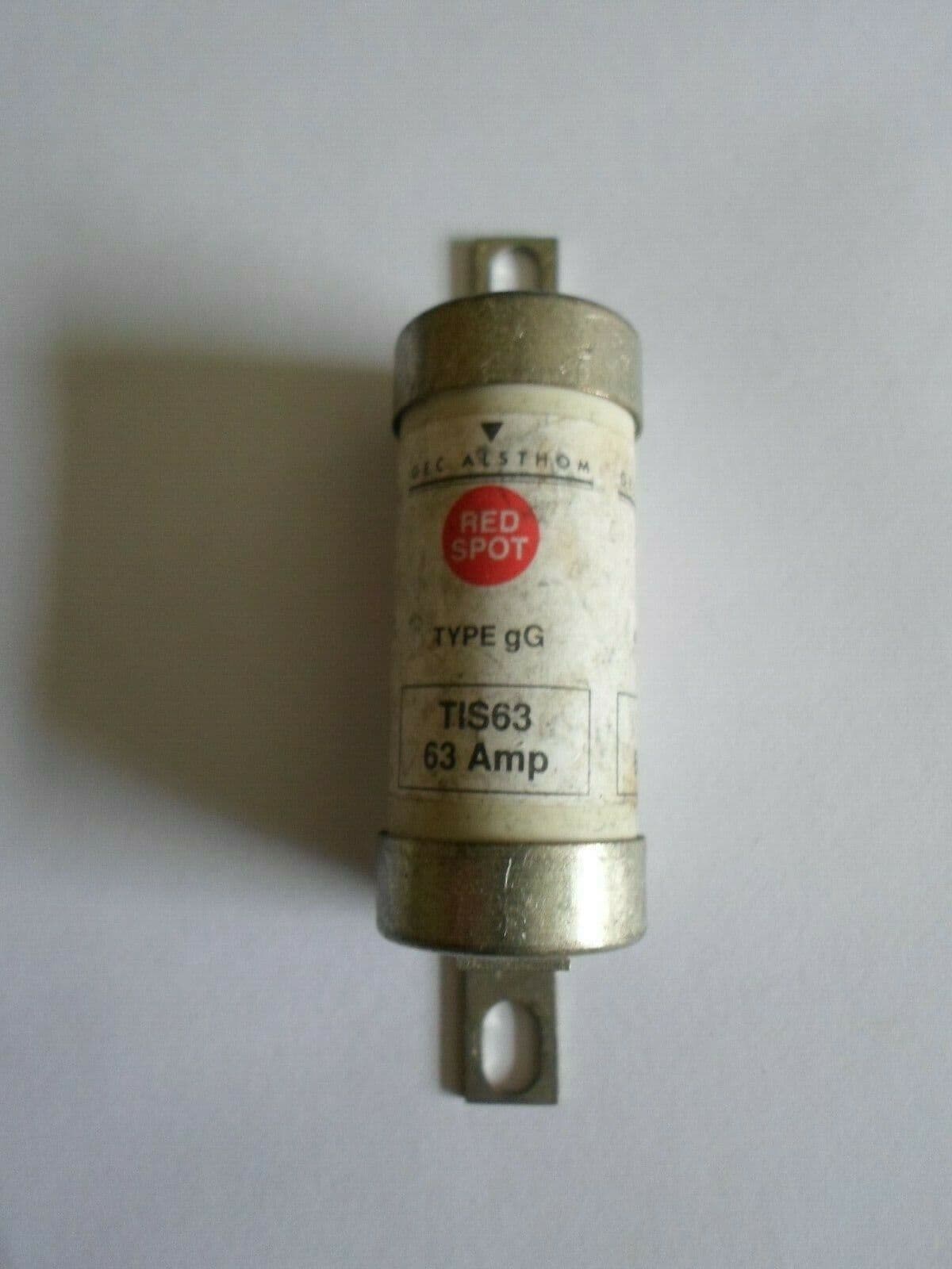 GEC ALSTHOM TIS63 63 AMP RED SPOT FUSE LINK