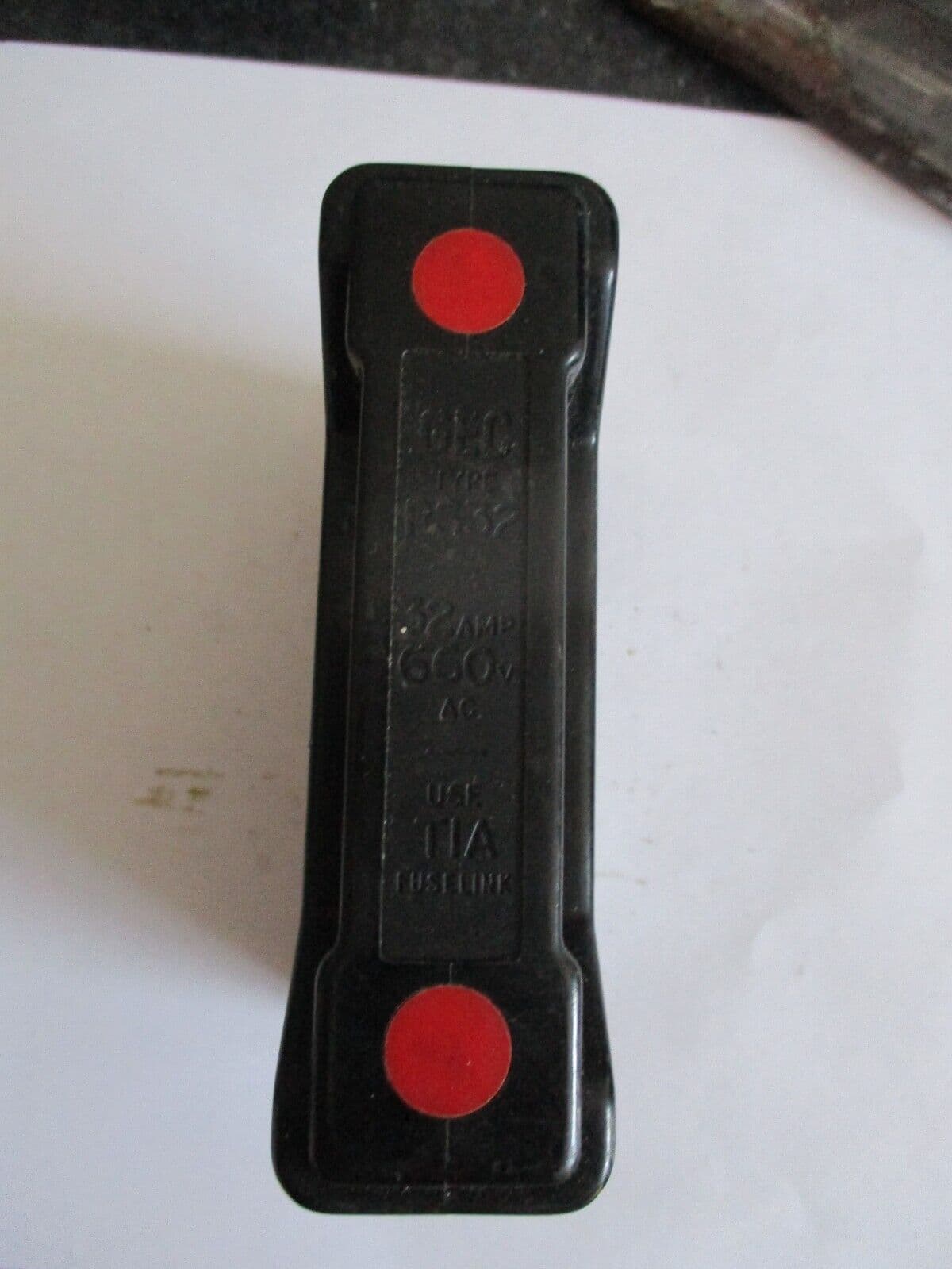 GEC TYPE RS32 TIA 32 UPTO 32 AMP HRC FUSE CARRIER AND BASE