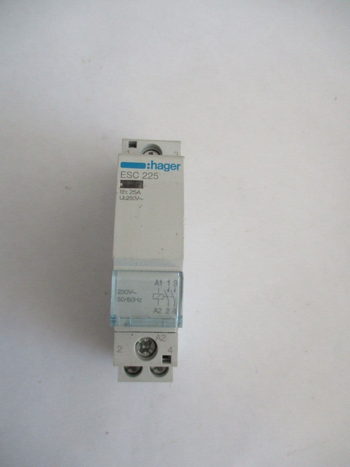 HAGER ESC 225 25A 250V CONTACTOR