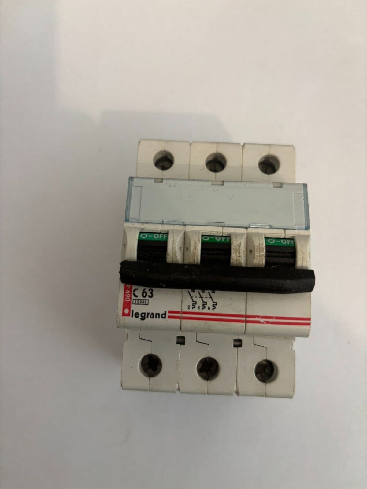 LEGRAND C63 63 AMP 06946 10 KA TRIPLE POLE MCB CIRCUIT BREAKER
