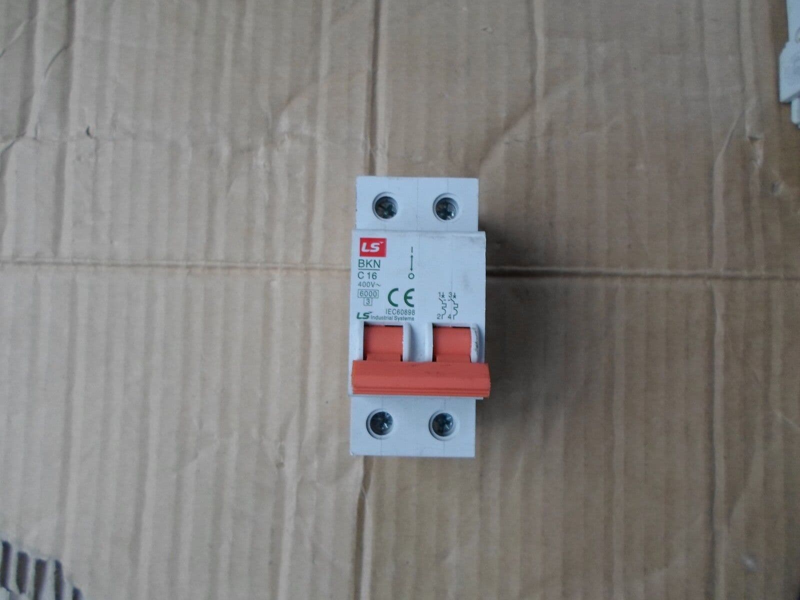 LS INDUSTRIAL SYSTEMS BKN C16 16 AMP 6KA DOUBLE POLE MCB CIRCUIT BREAKER