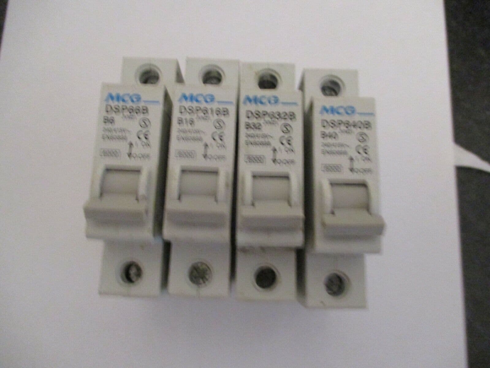 MCG DSP RANGE B6 B10 B16 B20 B32 B40 B50 6KA SINGLE POLE MCB CIRCUIT ...