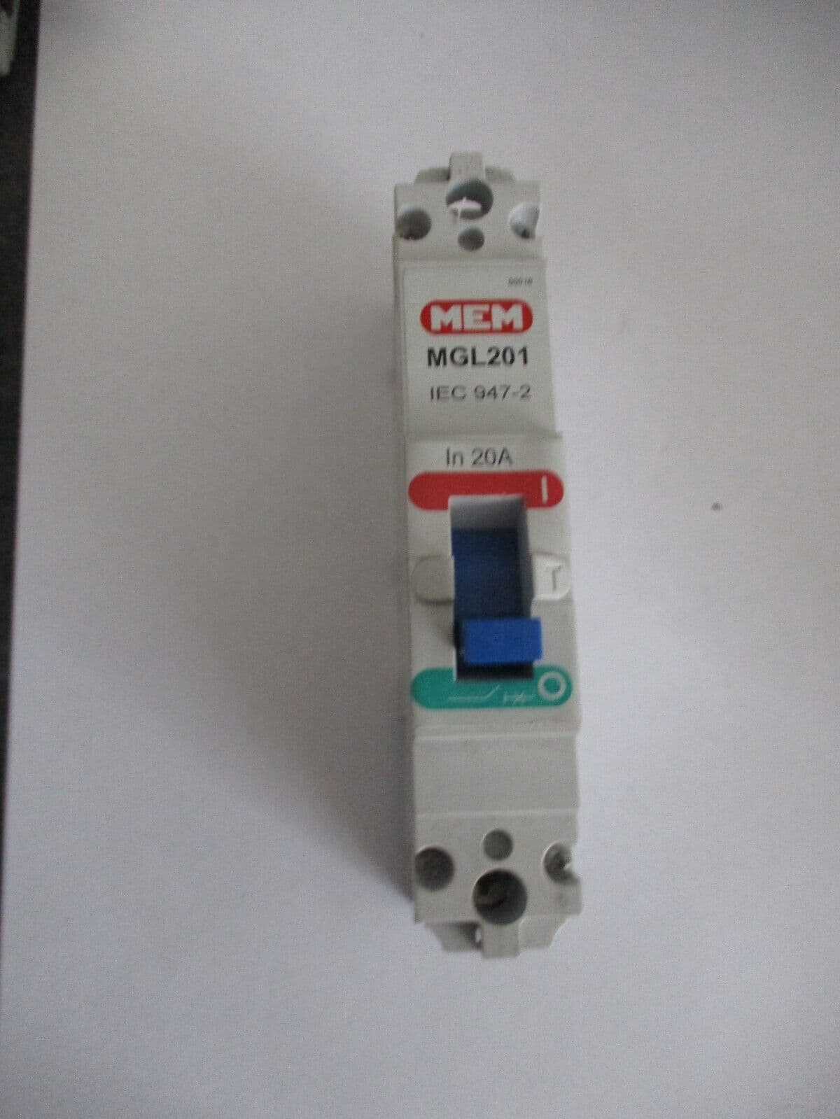 MEM 20 AMP MGL201 MEMSHIELD 2 SINGLE POLE MCCB CIRCUIT BREAKER