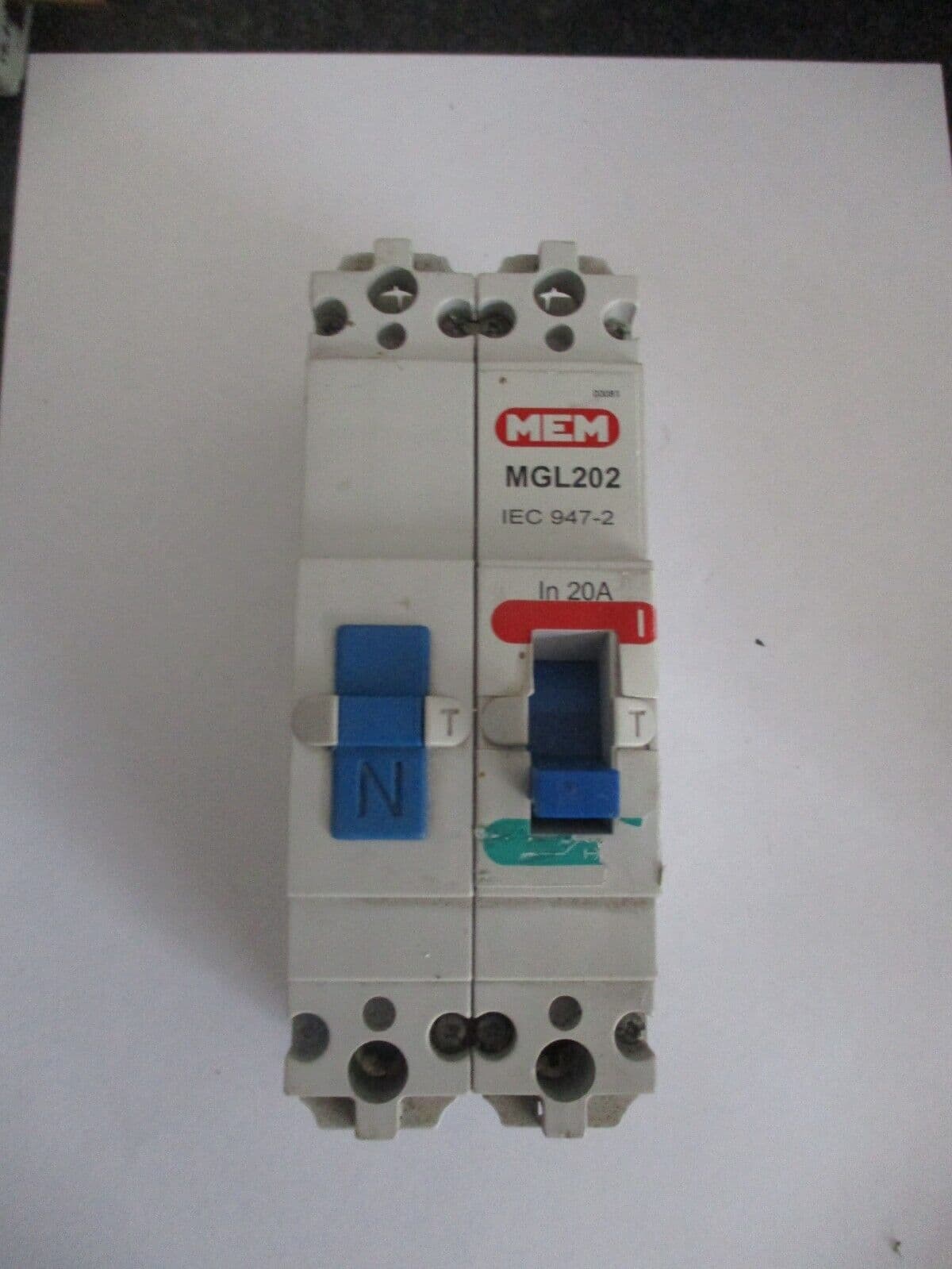 MEM 20 AMP MGL202 MEMSHIELD 2 DOUBLE POLE MCCB CIRCUIT BREAKER