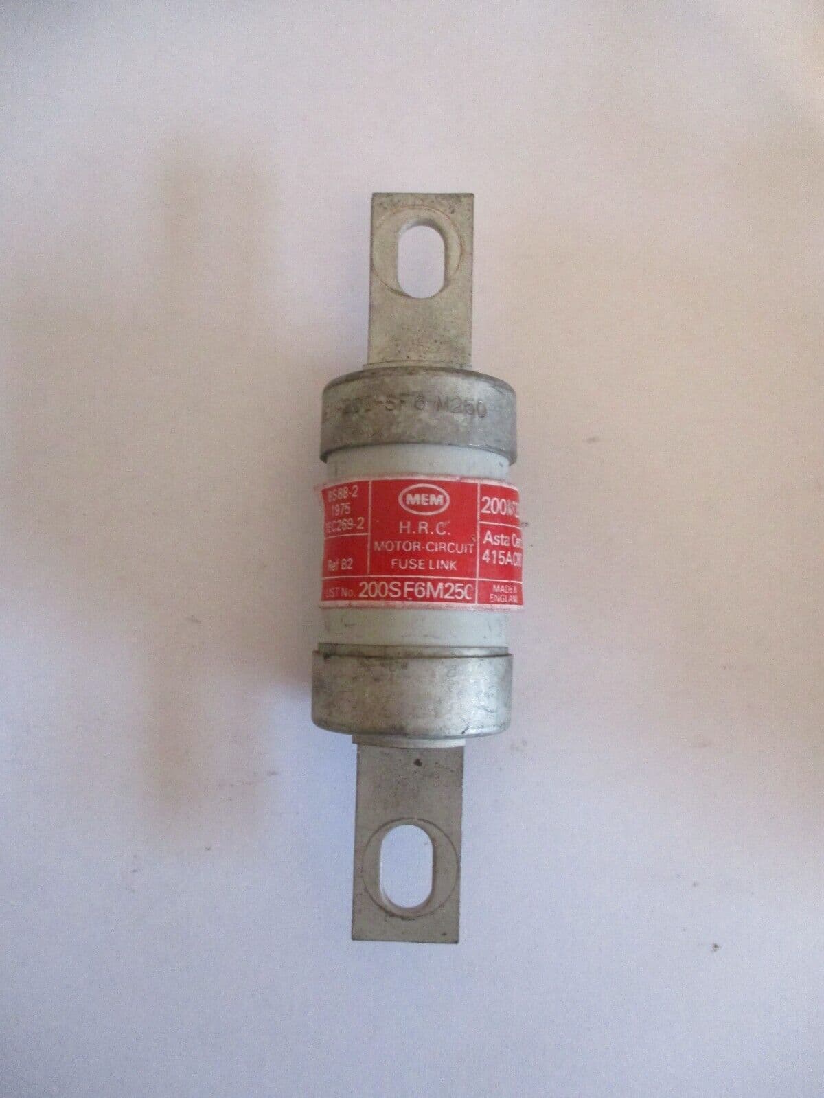 MEM 250 AMP 200SF6M250 HRC MOTOR FUSE LINK