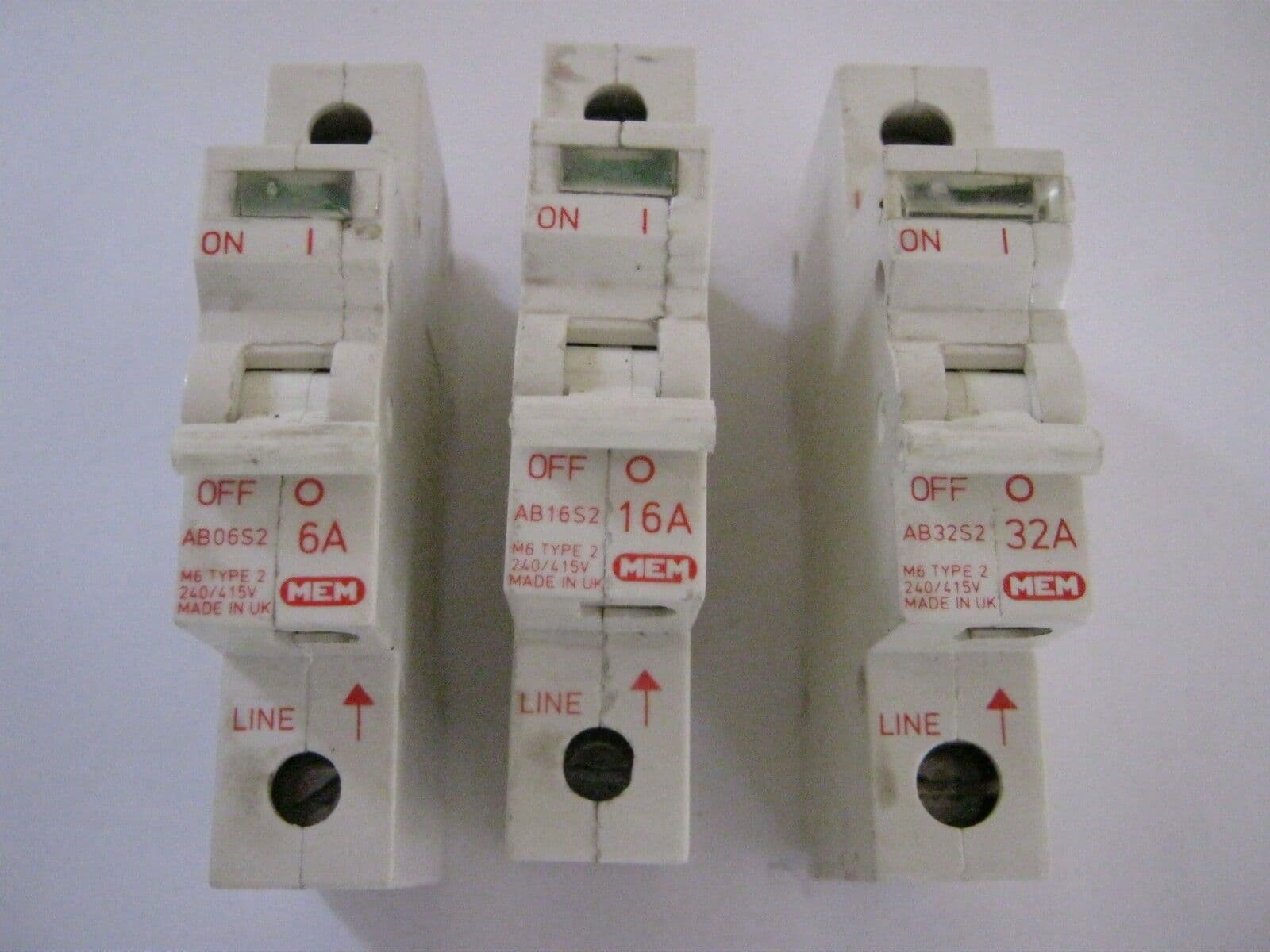 MEM AB06S2 6A/AB10S2 10A/AB16S2 16A/ AB20S2 20A/ AB32S2 32A/AB40S2 40A ...