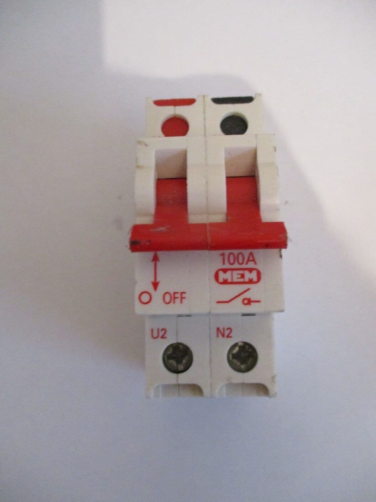 MEM EATON 100A 100 AMP ASN100 DOUBLE POLE MAIN SWITCH