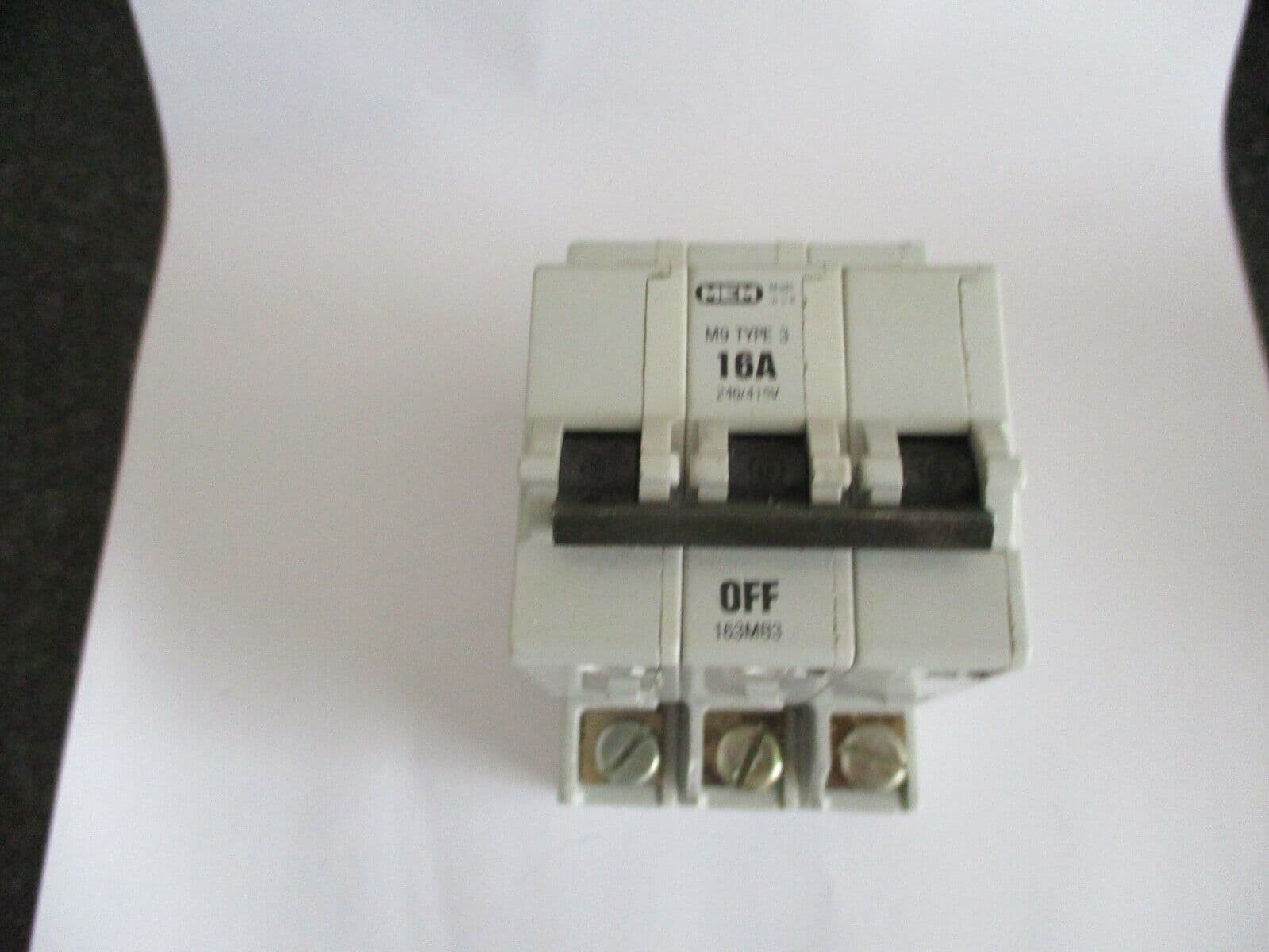 MEM EATON 16 AMP TYPE 3 163MB3 TRIPLE POLE MCB CIRCUIT BREAKER