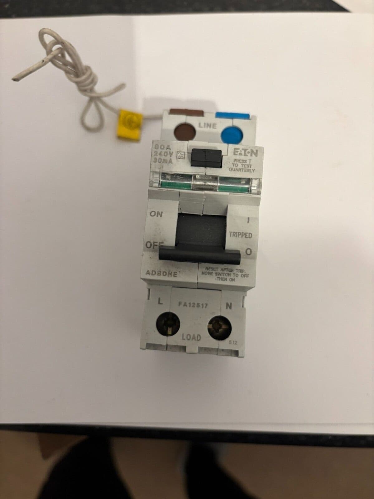 MEM EATON 80 AMP 30mA AD80HE RCD CIRCUIT BREAKER