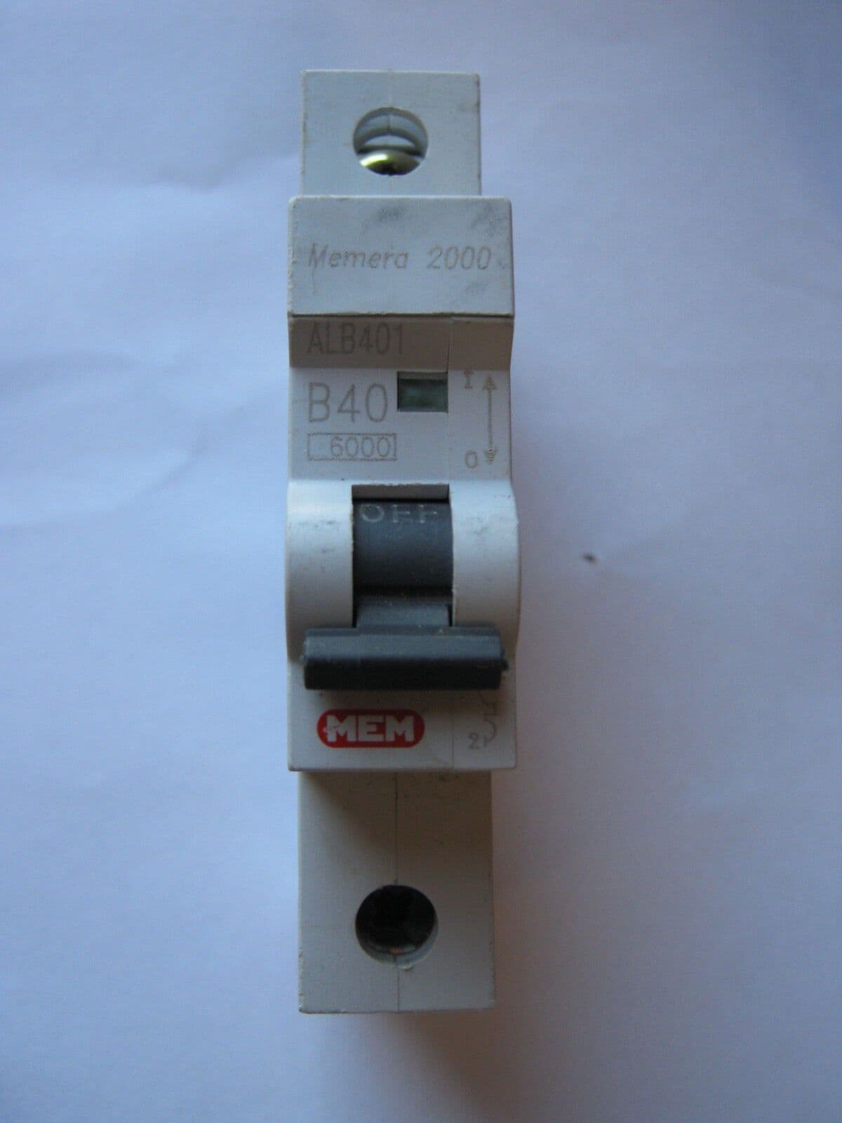 MEM/ EATON ALB401 /AD40B B40 40 AMP SINGLE POLE MCB CIRCUIT BREAKER