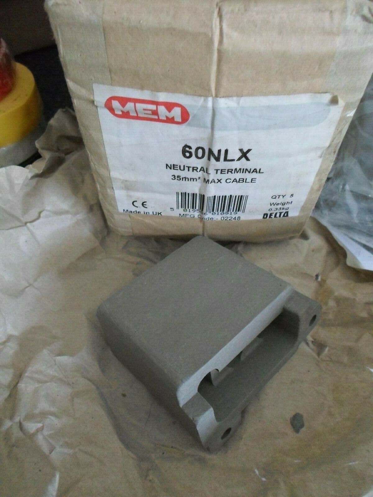 MEM EATON DELTA 60NLX NEUTRAL TERMINAL BLOCK