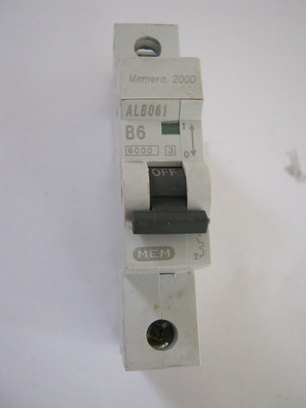MEM EATON MEMERA 2000 6 AMP ALB061 B6 MCB CIRCUIT BREAKER