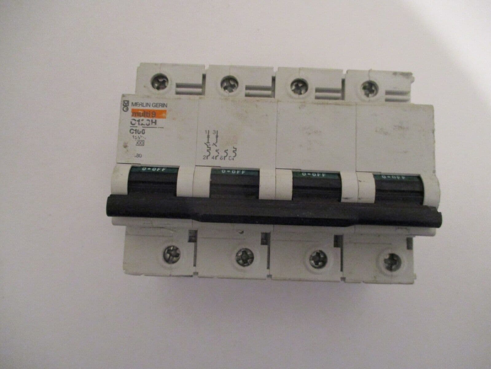 MERLIN GERIN C120H C100 100 AMP 15KA FOUR POLE MCB CIRCUIT BREAKER