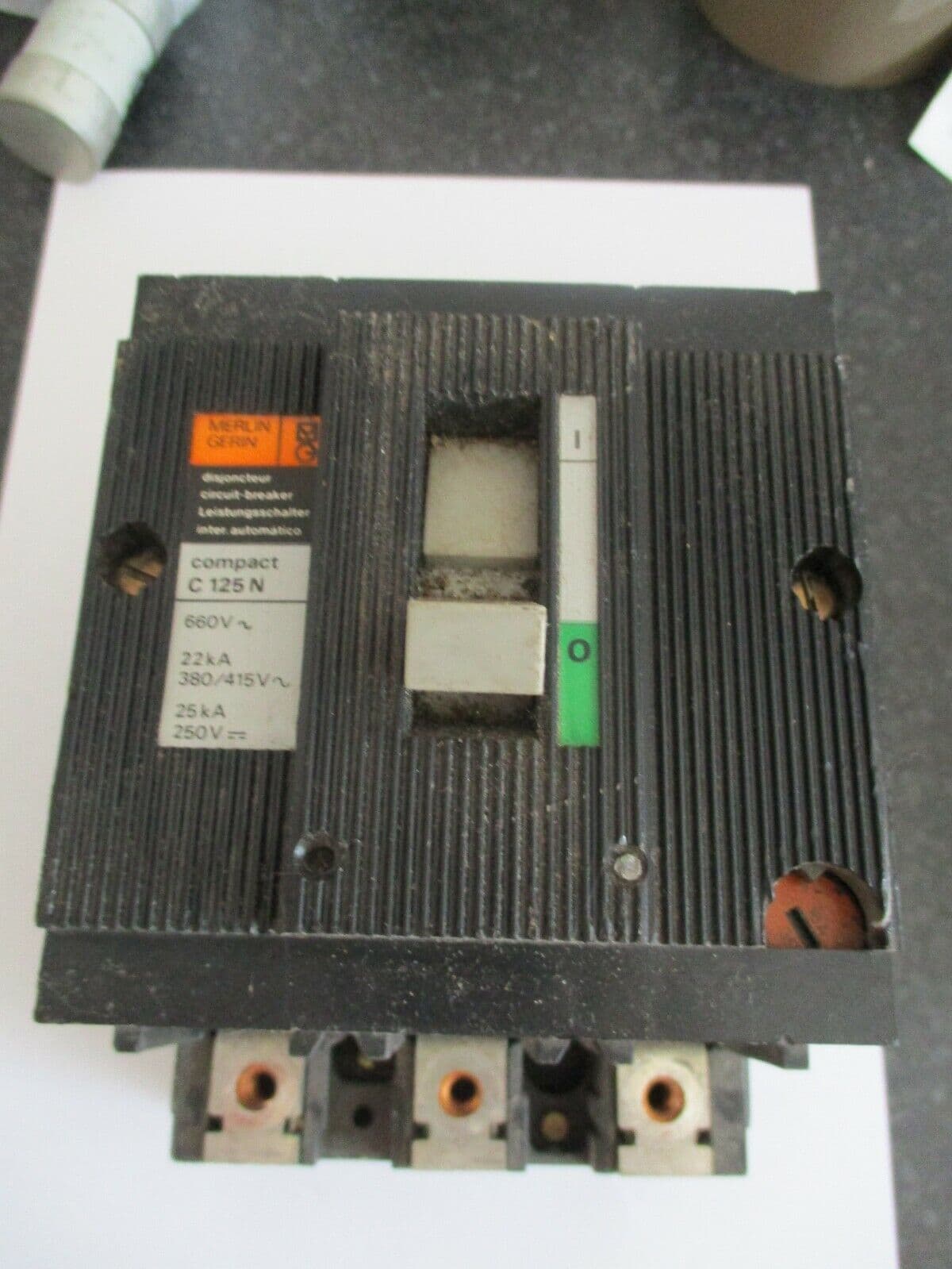 MERLIN GERIN COMPACT C125 N 16 AMP TRIPLE POLE MCCB CIRCUIT BREAKER