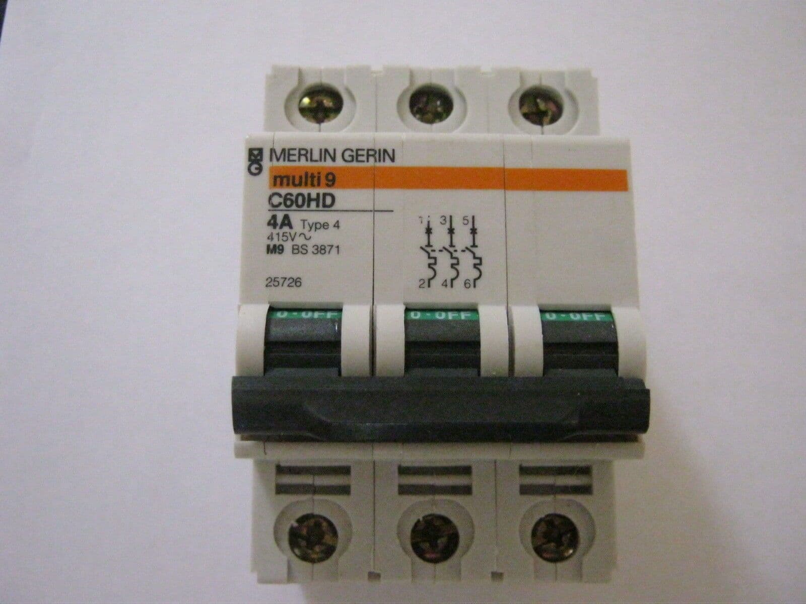MERLIN GERIN MULTI 9 C60HD 4A TYPE 4 M9 415V TRIPLE POLE CIRCUIT BREAKER25726
